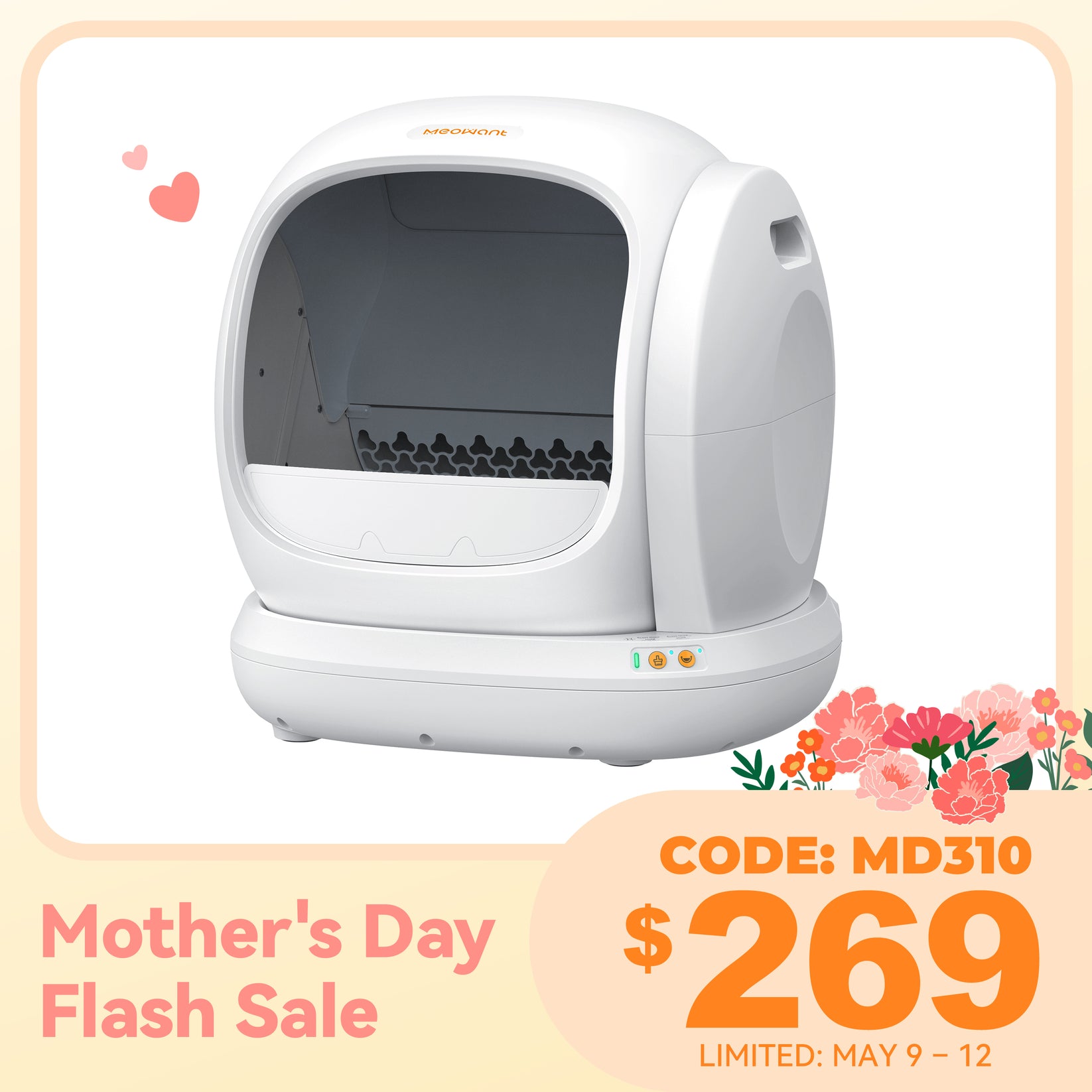 Meowant Self-Cleaning Cat Litter Box SC02 | Meowant