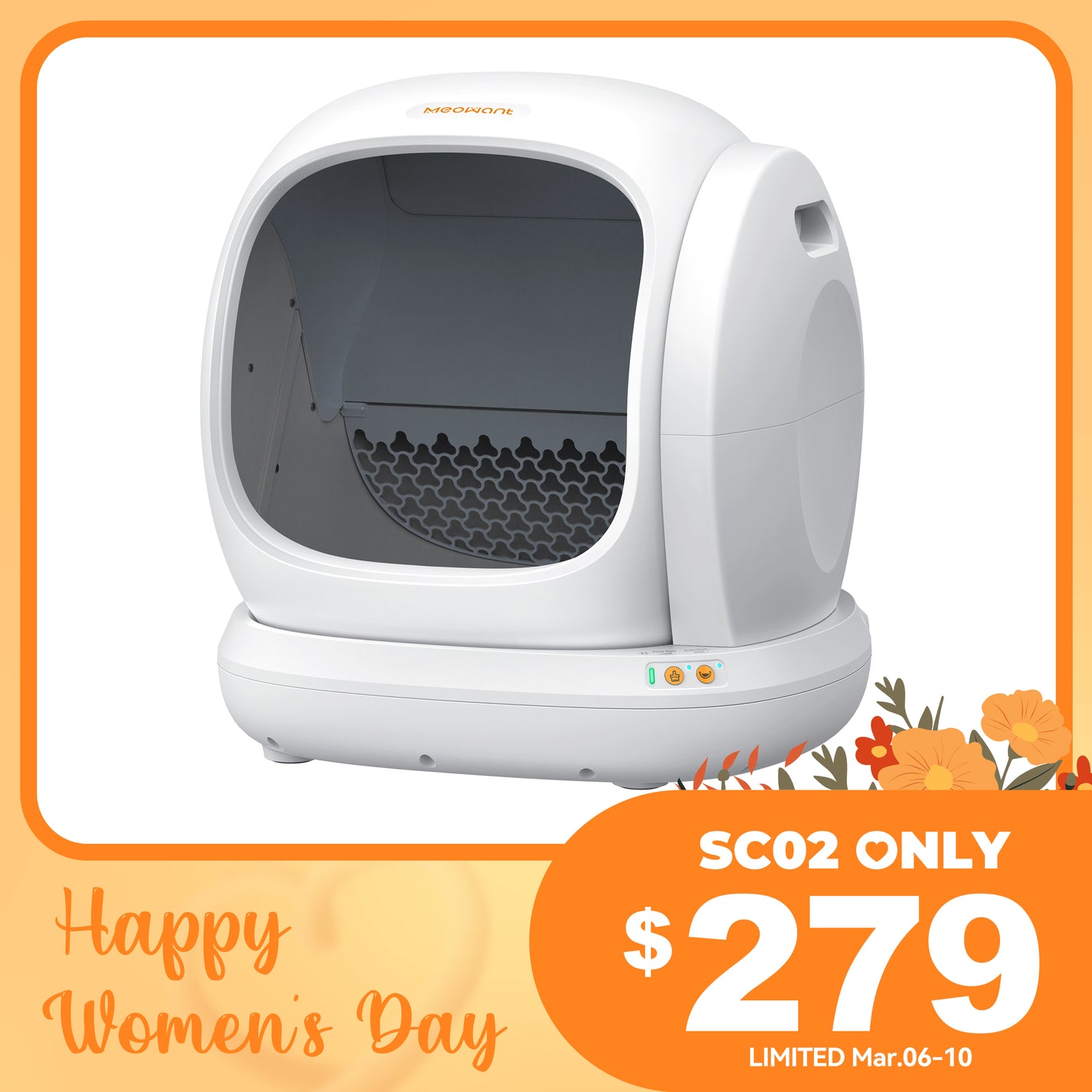 Meowant Self-Cleaning Cat Litter Box SC02 | Meowant