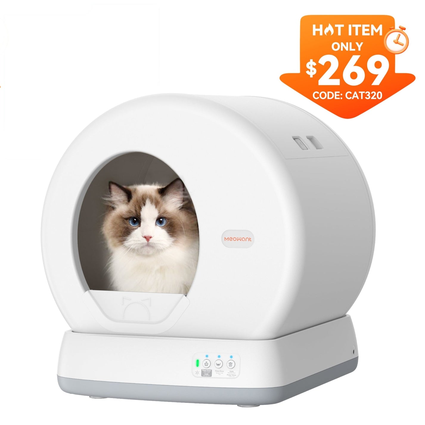 Meowant Self-Cleaning Cat Litter Box SC01 | Meowant