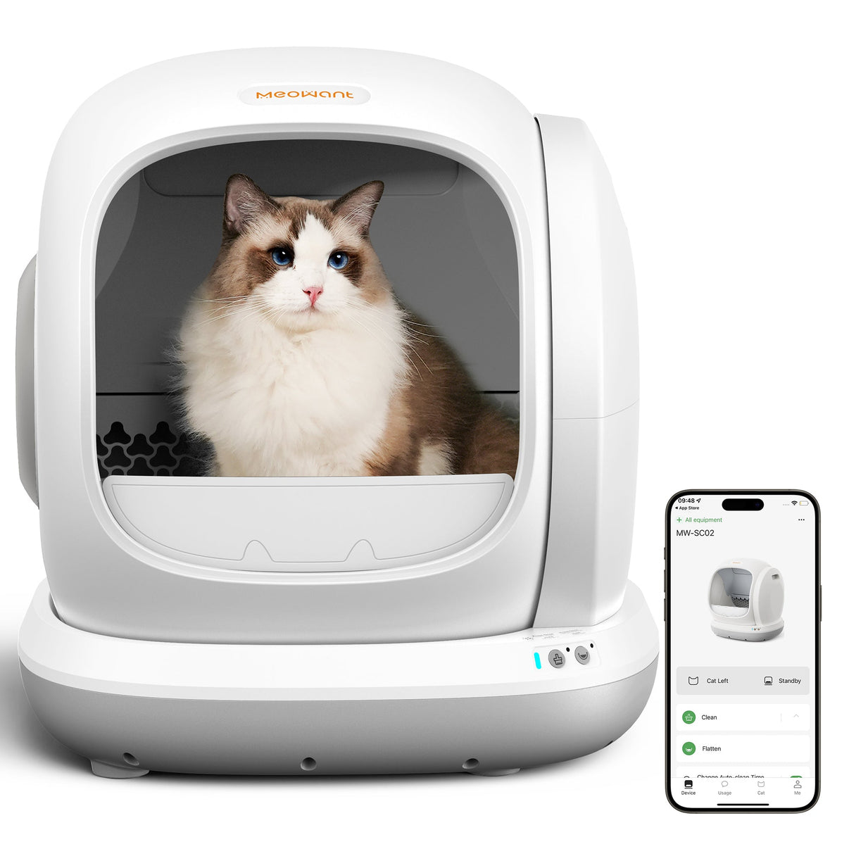 Meowant SC02 Self-Cleaning Cat Litter Box | Meowant