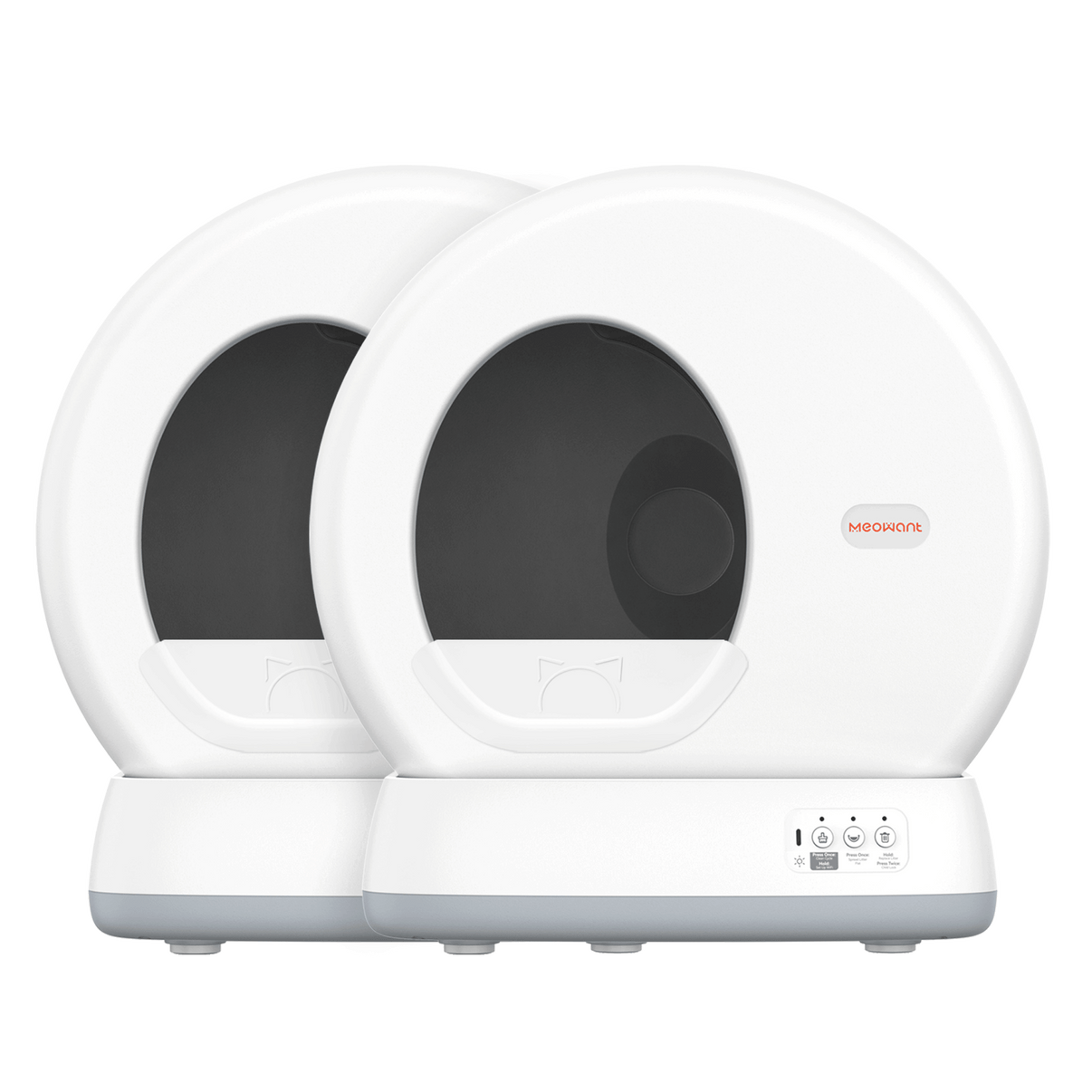 Double Set Self‑Cleaning Litter Boxes, Multi‑Cat | MW‑SC01 – Meowant